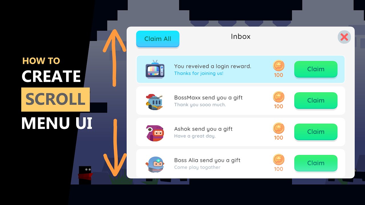 How to Create a Scroll Menu in Unity – Easy Step-by-Step Guide | Unity Scroll Menu Tutorial | 2024