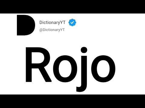 Rojo Meaning in English