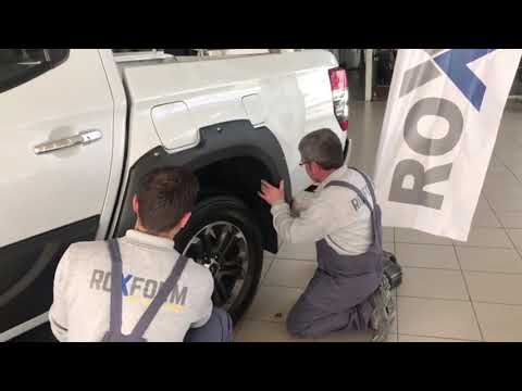 4X4 Pickup Body Wheel Arches Fender Flares Kit INSTALLATION VIDEO (Ranger - Navara - X Class -l 200)