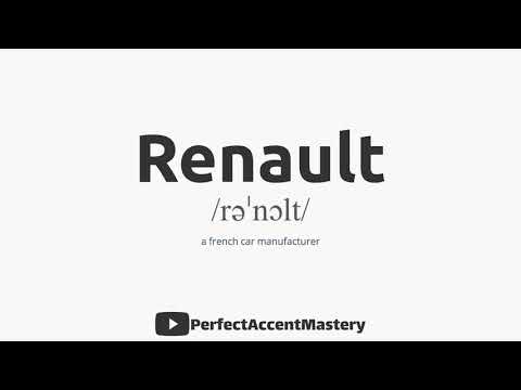 How to Pronounce RENAULT | The Auto Brand | IPL | Definition | Perfect Accent Mastery