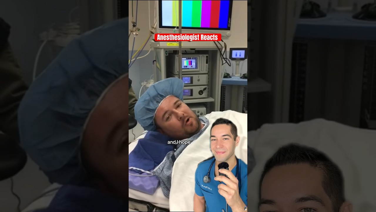 He tried to beat his last record 😭 (fighting anesthesia)