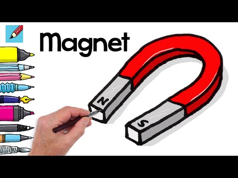 How to Draw a Magnet Real Easy – spoken instructions – Shoo Rayner