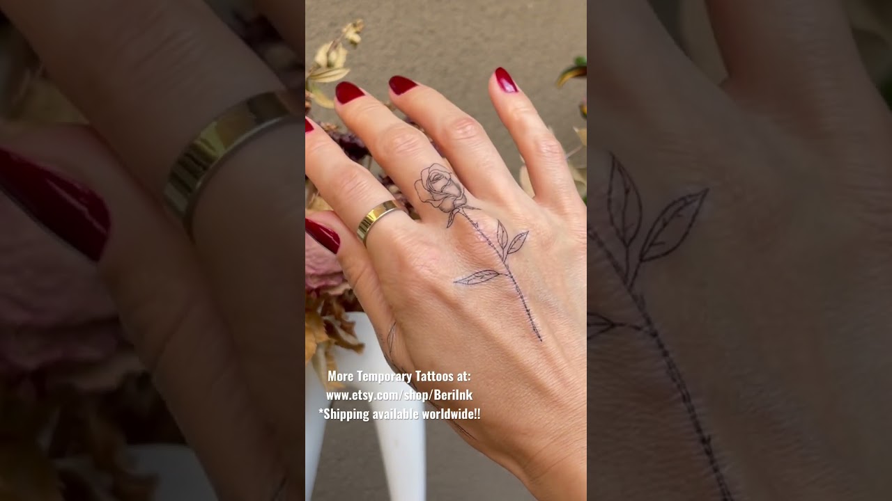 Botanical Temporary Tattoo #temporarytattoo