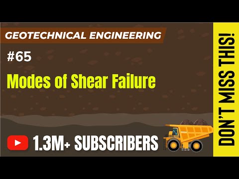 Modes of Shear Failure - Bearing Capacity - Foundation Engineering GATE ...