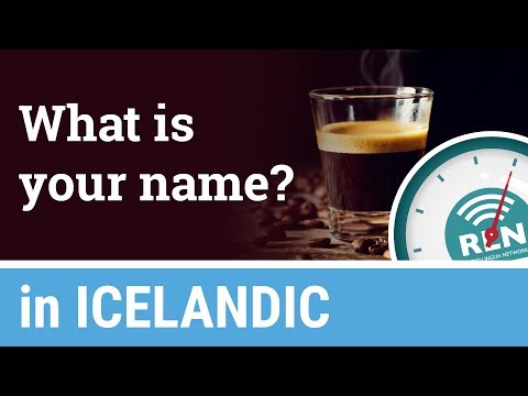 How to say "my name is..." and ask "what is your name?" in Icelandic - One Minute Icelandic Lesson 6