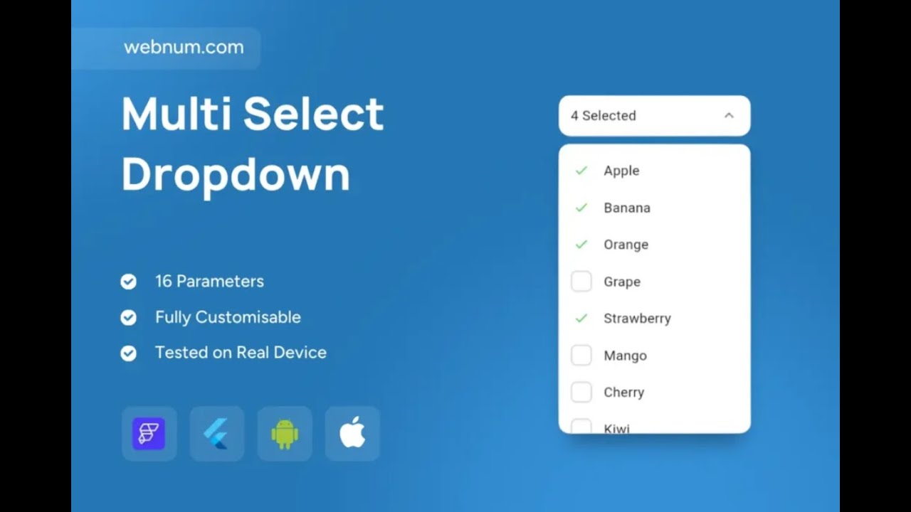 FlutterFlow Multi Select Dropdown Widget 🏷️✨ #flutterflow #dropdown #multiselect