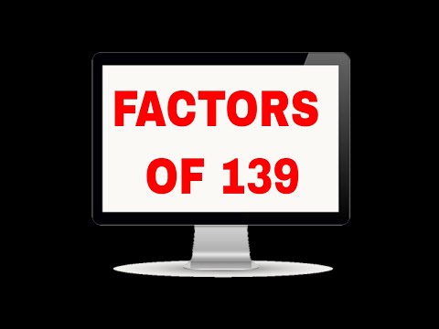 Factors of 139