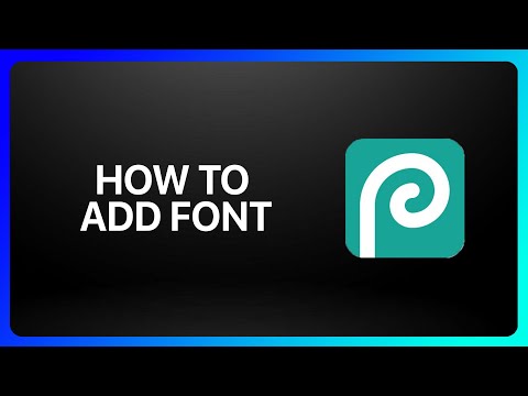 How To Add Font In Photopea Tutorial