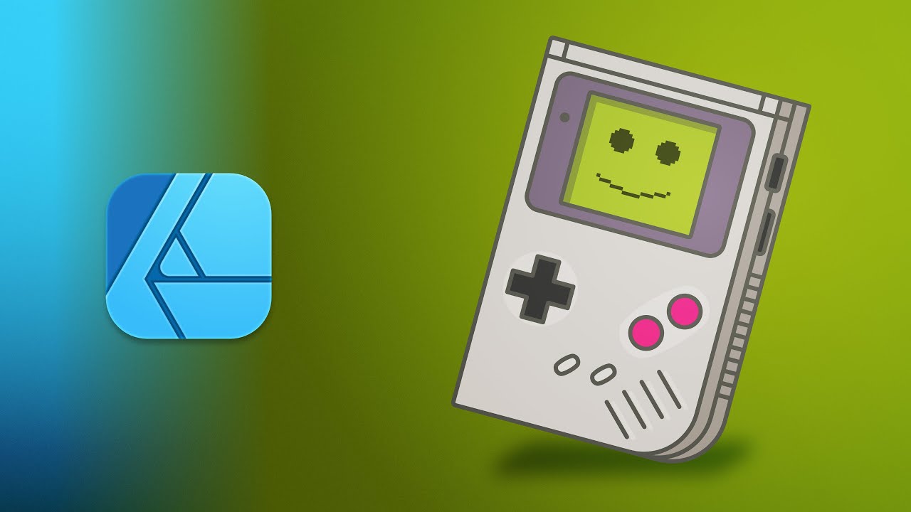 How to Draw / Trace a Gameboy? Make Your Own Vector ClipArts and Icons Using Affinity Designer