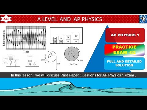 AP Physics past papers solution - AP Physics 1 Practice Test 2-MCQs -Complete and Detailed Solution