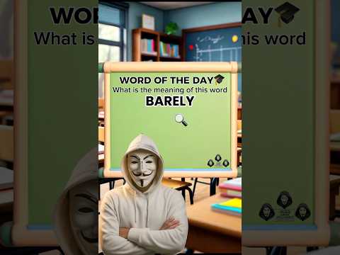 Meaning of barely #shorts #viral #viralshorts