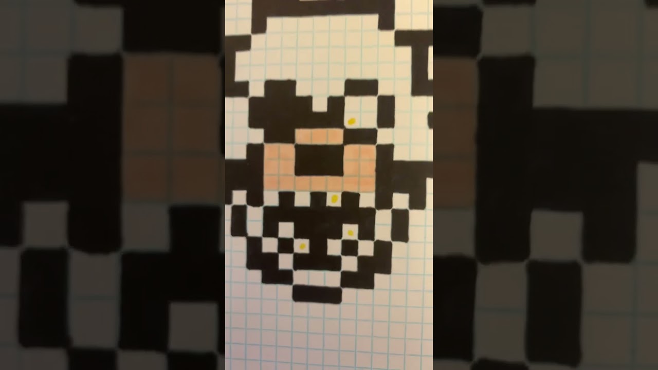✨🪨Pixel Ideas #glamrockfoxy#fnaf#robot#pixel#art#pixelart Credit to Kandi Patterns from Pinterest