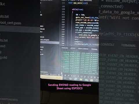 Sending ENS160 data to Google Sheet using ESP32C3