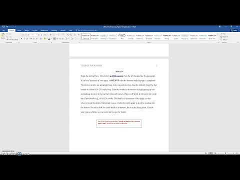 APA Professional Paper Template #2