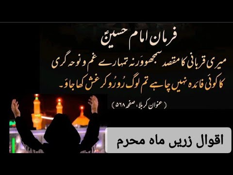 Heart Touching Quotes || Imam Hussain Quotes | karbla quotes Urdu / Muharram Status