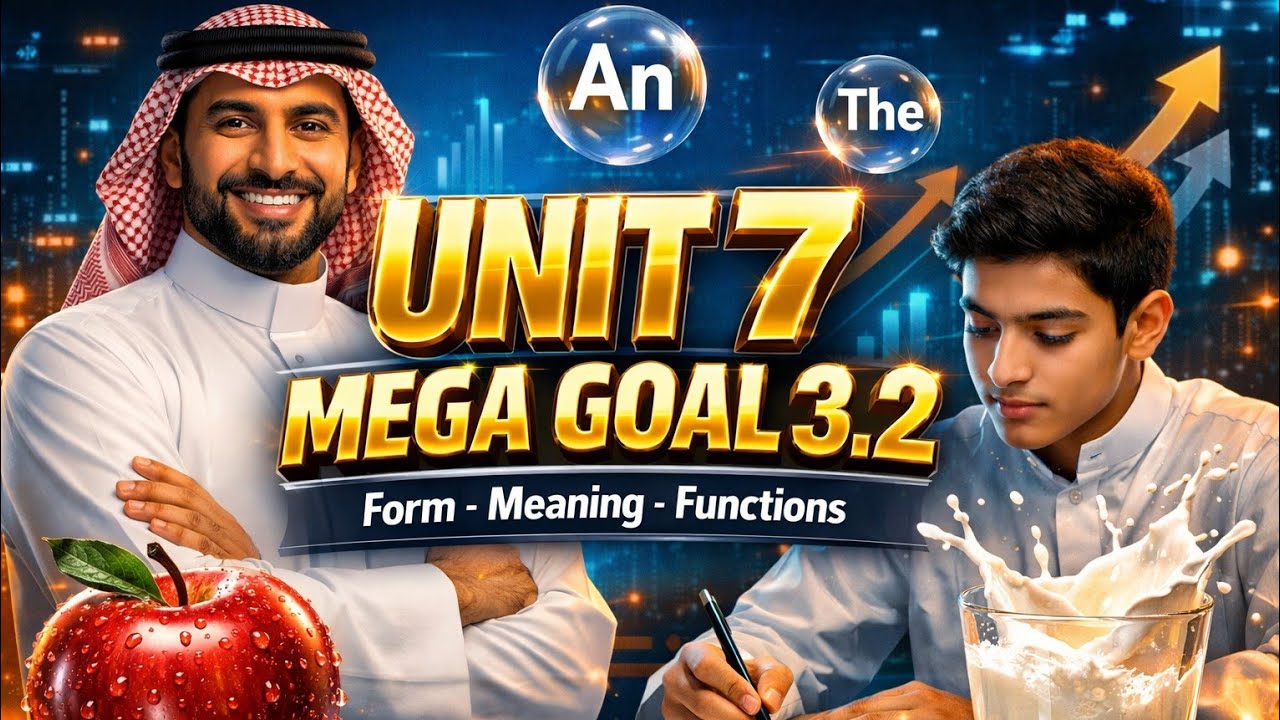 Mega Goal 3.2 Unit 7 Form, Meaning and Functions | Articles, Count/Non-Count & Quantifiers