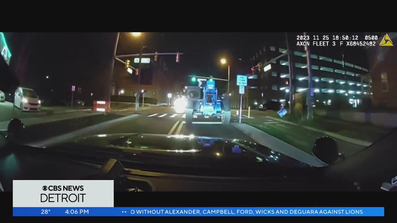 12-year-old Ann Arbor boy leads police on chase in stolen forklift