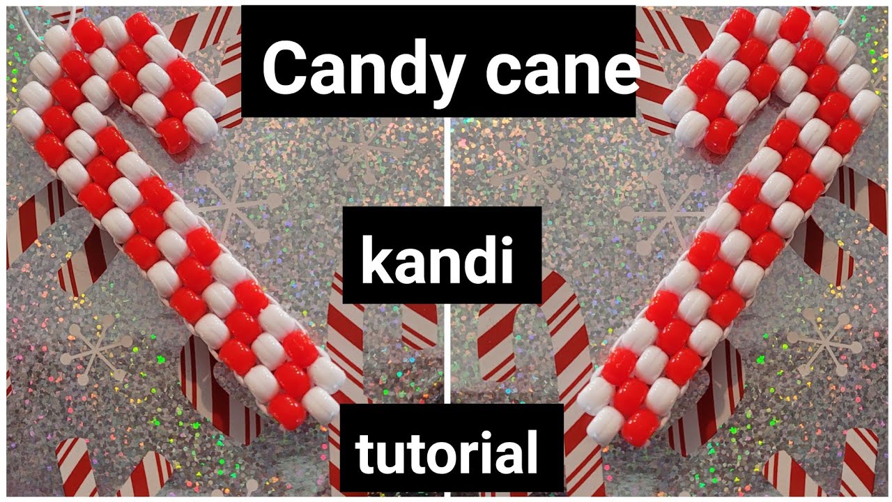 Candy cane kandi tutorial