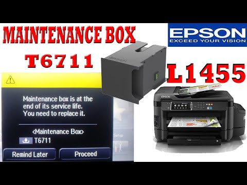 Maintenance Box T6711 is at the end of its Service Life | you need to replace it.