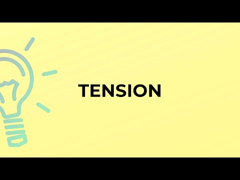 What is the meaning of the word TENSION?