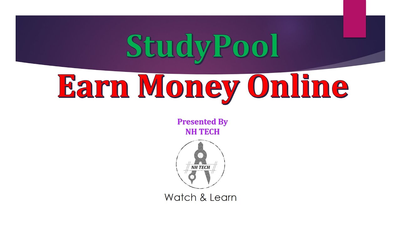 Studypool | Earn Money Online | Application procedure | Review