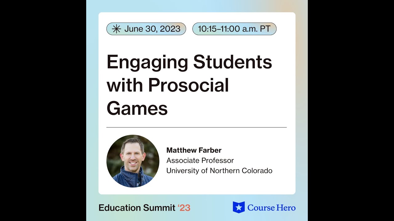 Engaging Students with Prosocial Games