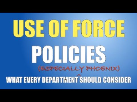 What Every Department Should Know About Use of Force Policy