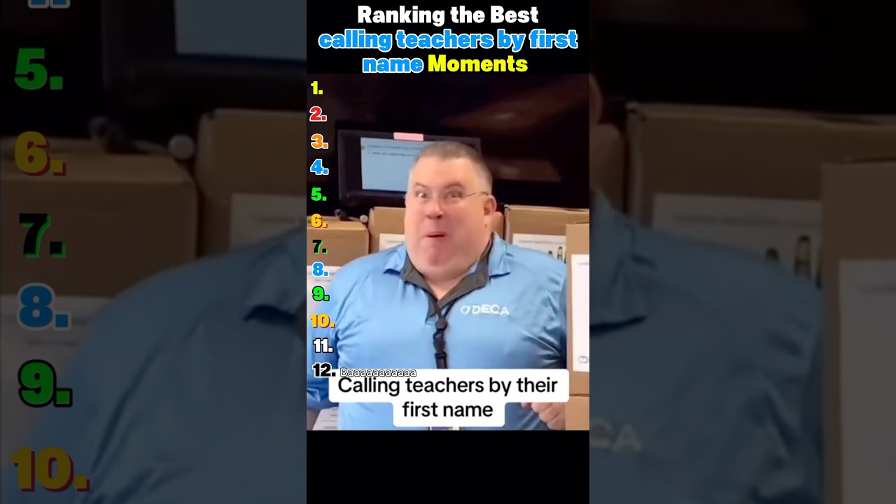 What Happens When Students Call Teachers by Their First Name? 👀