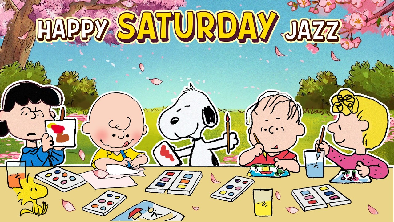 Happy Saturday Jazz with Snoopy 🌸🌞| Morning Jazz Playlist for a Joyful Easter Day