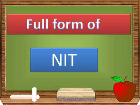 Full form of nit