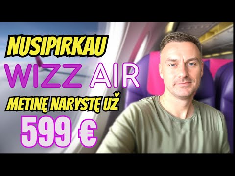Nusipirkau WIZZ AIR metinę narystę už 599 eurus!
