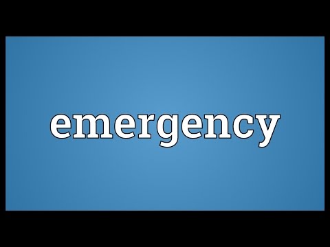 Emergency Meaning