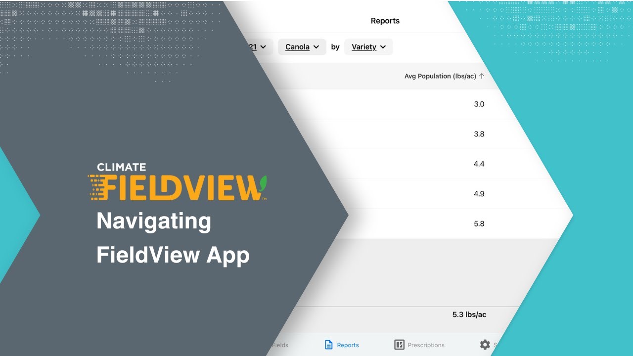 FieldView App – Reports - Planting