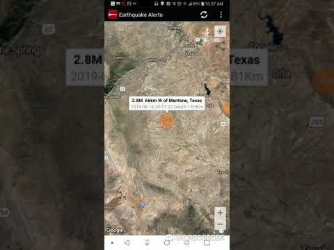 Mentone, Texas Earthquake August 14th, 2019