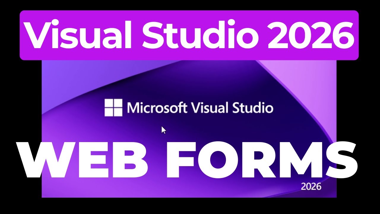 How To Use ASP.NET - Web Forms in Visual Studio 2026 | .Net Framework