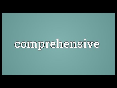 Comprehensive Meaning