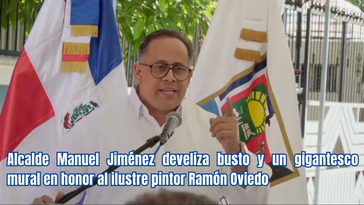 Alcalde Manuel Jiménez develiza busto y un gigantesco mural en honor al ...