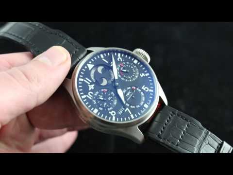 IWC Big Pilot's Watch Perpetual Calendar Cellini Limited Edition Luxury Watch Review