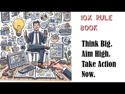 How I read the book " 10x Rule ". Think Big and Aim High. Take action now.