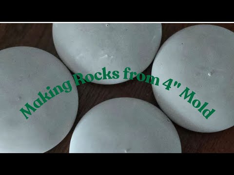 Making a 4" Rock using a mold and Ultracal30