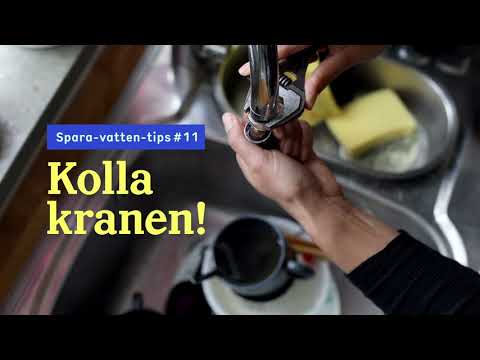 Spara- vatten-tips #11 - Byt packning om kranen droppar