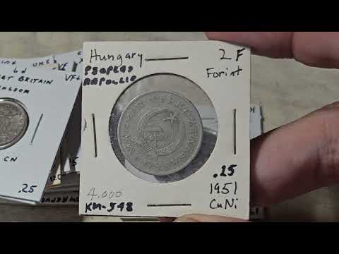Riveting Carded Discount Foreign Coins from a show