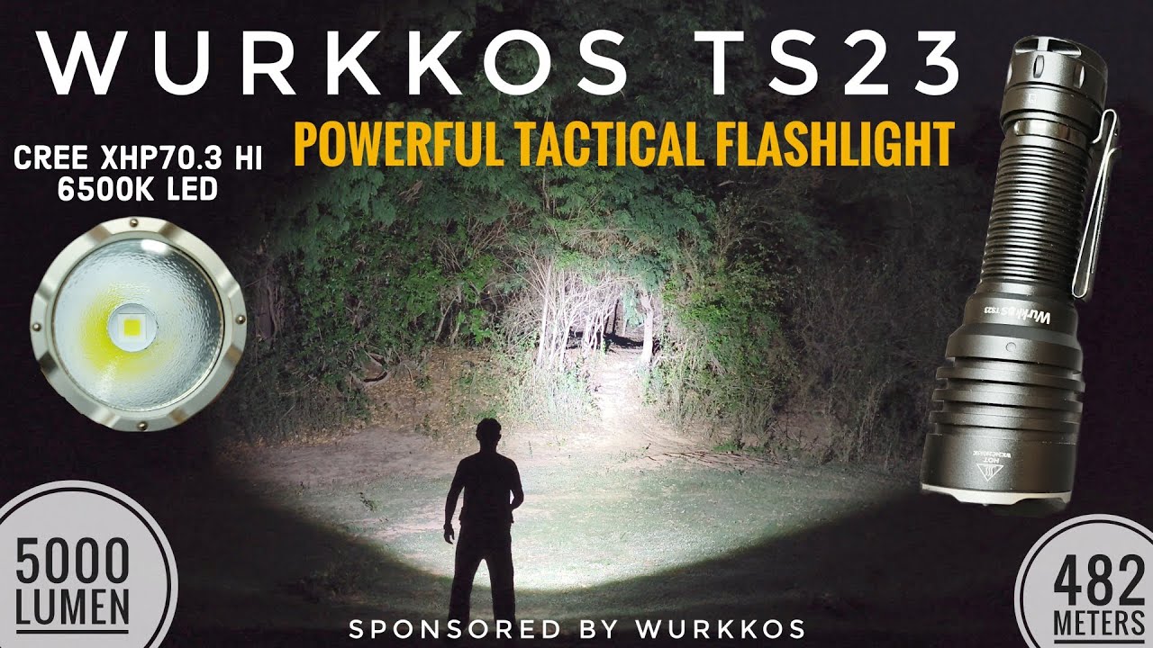 Wurkkos TS23 Review & Beamshots Comparison with TS22, Sofirn SC33 & Acebeam P17 - LED ...