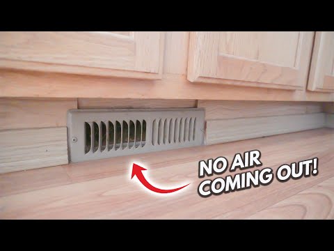 How To Fix An Air Vent With NO Cold Air Or Heat Coming Out! DIY Tutorial Repair For Beginners!