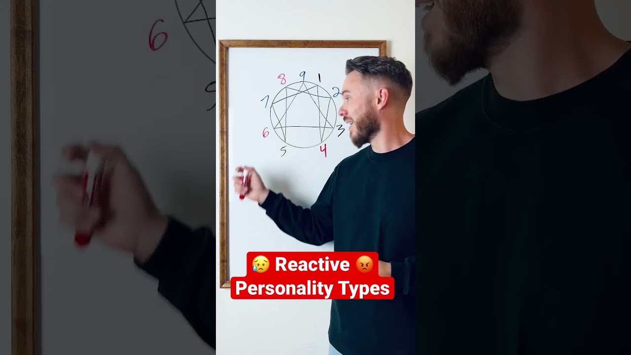 Reactive Personality Types 4, 6, and 8 [Harmonic Triad Pt. 4/4] #shorts #enneagram