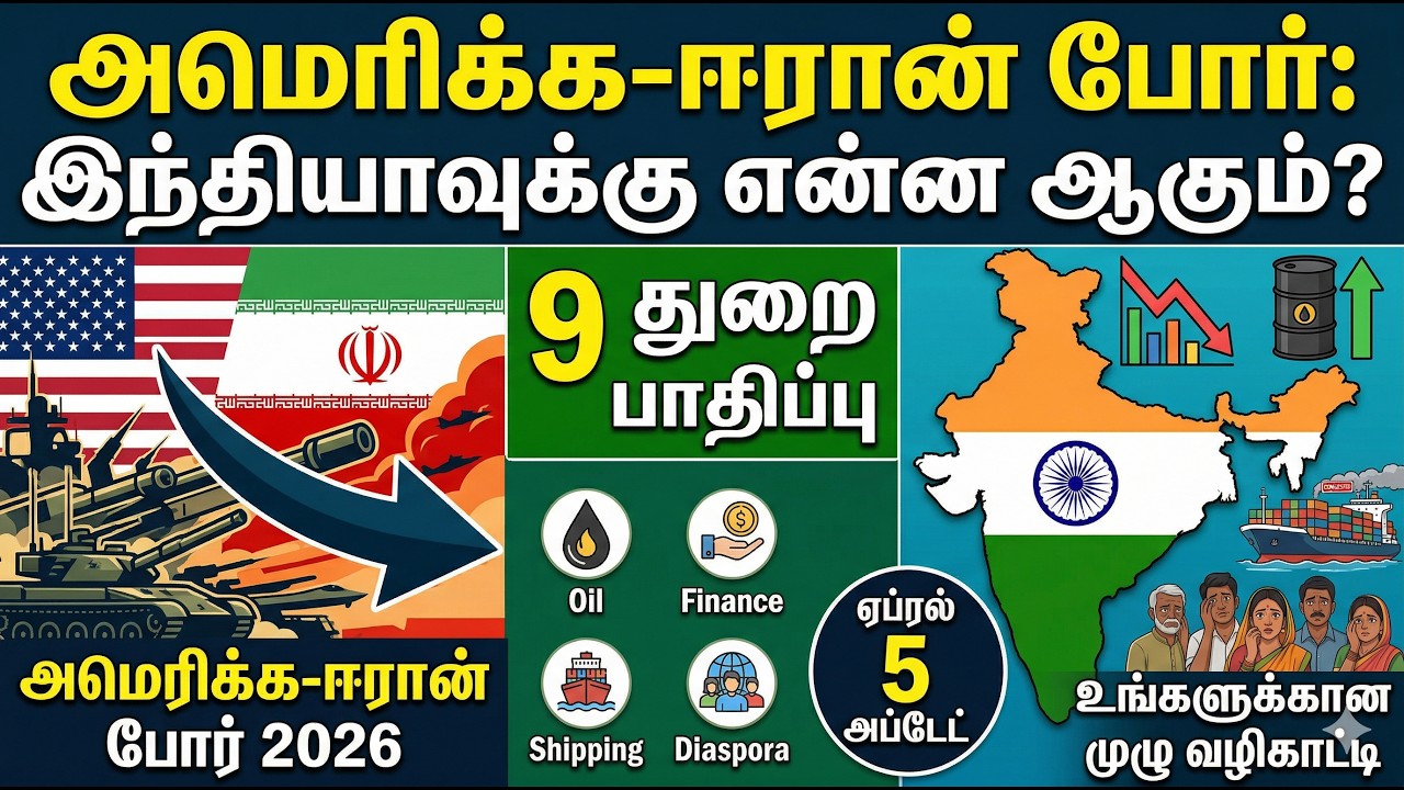 ⭐ How US-Iran War Affects India | US Iran Por Eppadi Marum? Enna  Paadippu? Tamil