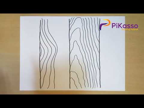 How to Draw Wood Texture Simple