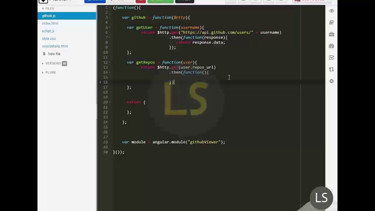 Angular Tutorial Beginner1-32Services  A GitHub ServiceNEWW