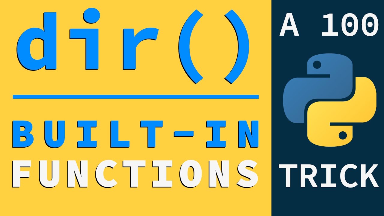 Discover methods/classes using dir() | Python Built-in Functions