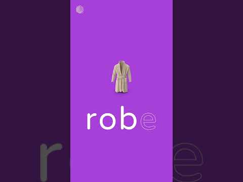 Learn English with Dopalearn™ | Pop up Training System™ | Spelling 4 Letter Words | Spell "robe"